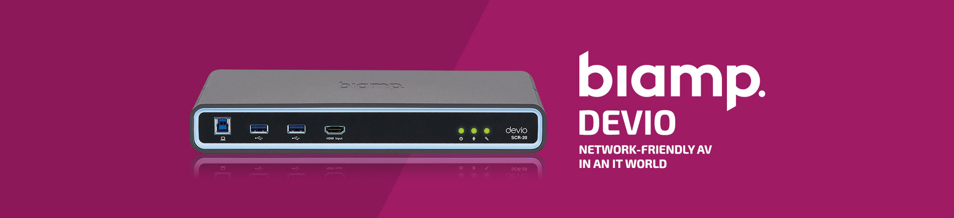 Devio SCR-20 - Hub konferencyjny od Biamp już w sklepach - INFOSOUND.PL