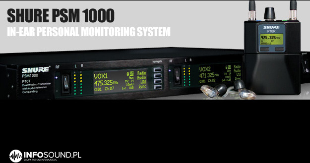 System dousznego odsłuchu PSM 1000 od Shure - INFOSOUND.PL