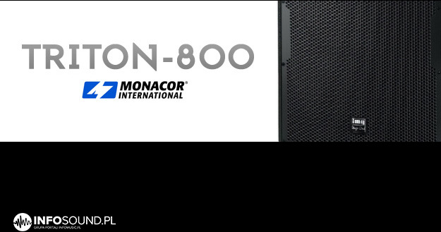 Aktywny zestaw nagłośnieniowy TRITON-800 od Monacor - INFOSOUND.PL