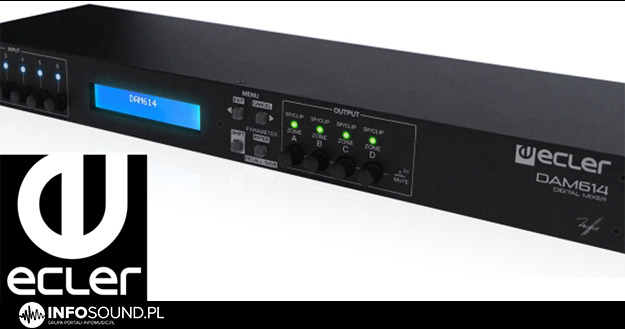 Nowa matryca cyfrowa Ecler DAM614 - INFOSOUND.PL