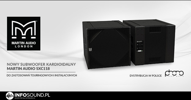 SXC118 - Nowy subwoofer kardioidalny od Martin Audio - INFOSOUND.PL